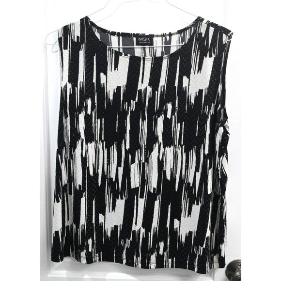MSK | Tops | Msk Womens Sleeveless Blouse Top With Sequins Size Large ...